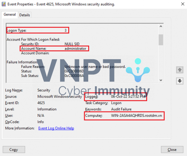 [Windows Forensic][Part3] Windows Event Logs - VNPT Cyber Immunity